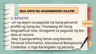 MGA ANYO NG AKADEMIKONG SULATIN-FILIPINO 12.pptx