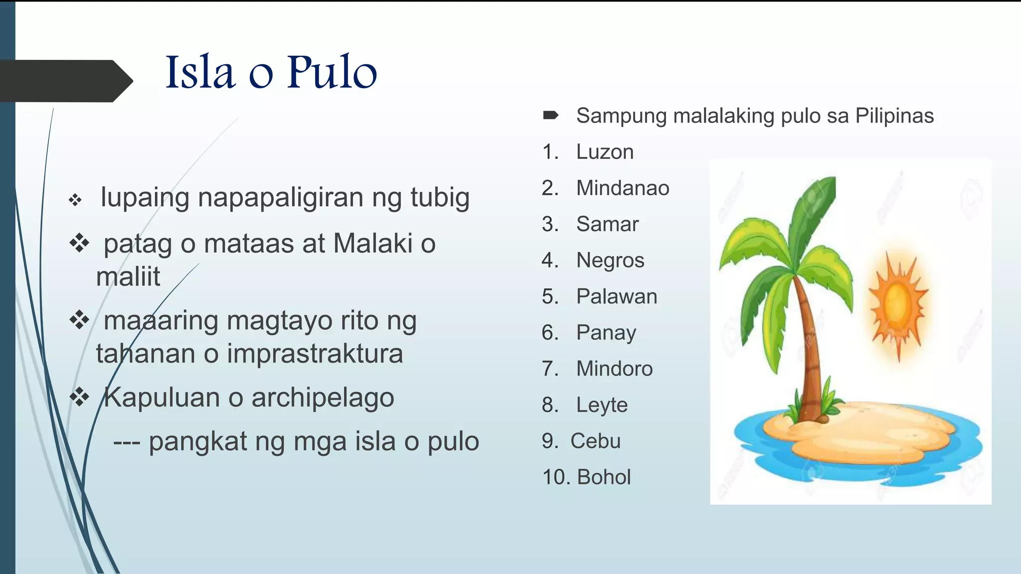 Mga Anyong Lupa sa mga Lalawigan | PPTX