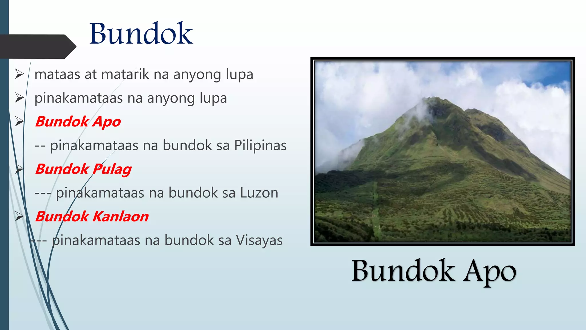 Mga Anyong Lupa sa mga Lalawigan | PPTX