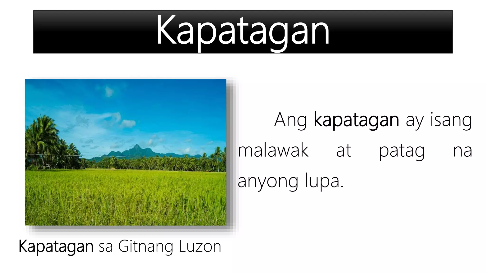 Mga Anyong Lupa sa Pilipinas | PPTX
