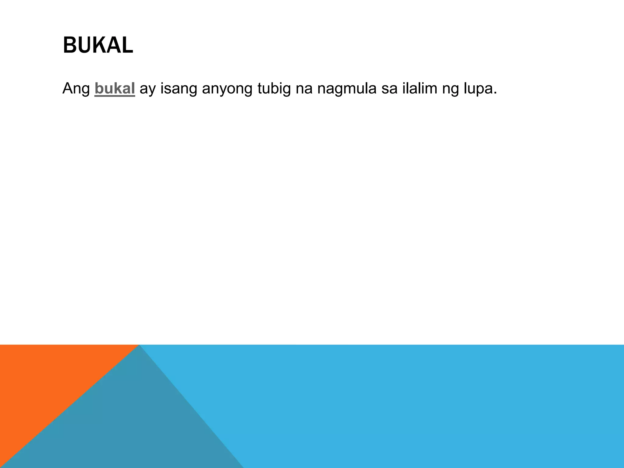 Mga anyong tubig | PPTX