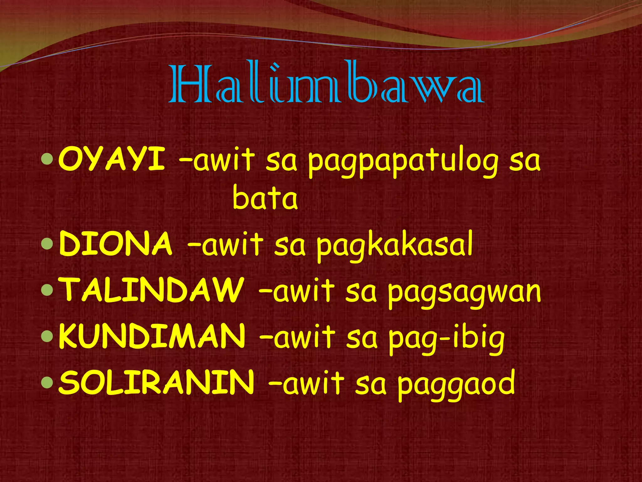 Mga anyong tula ng panitikang tagalog | PPTX