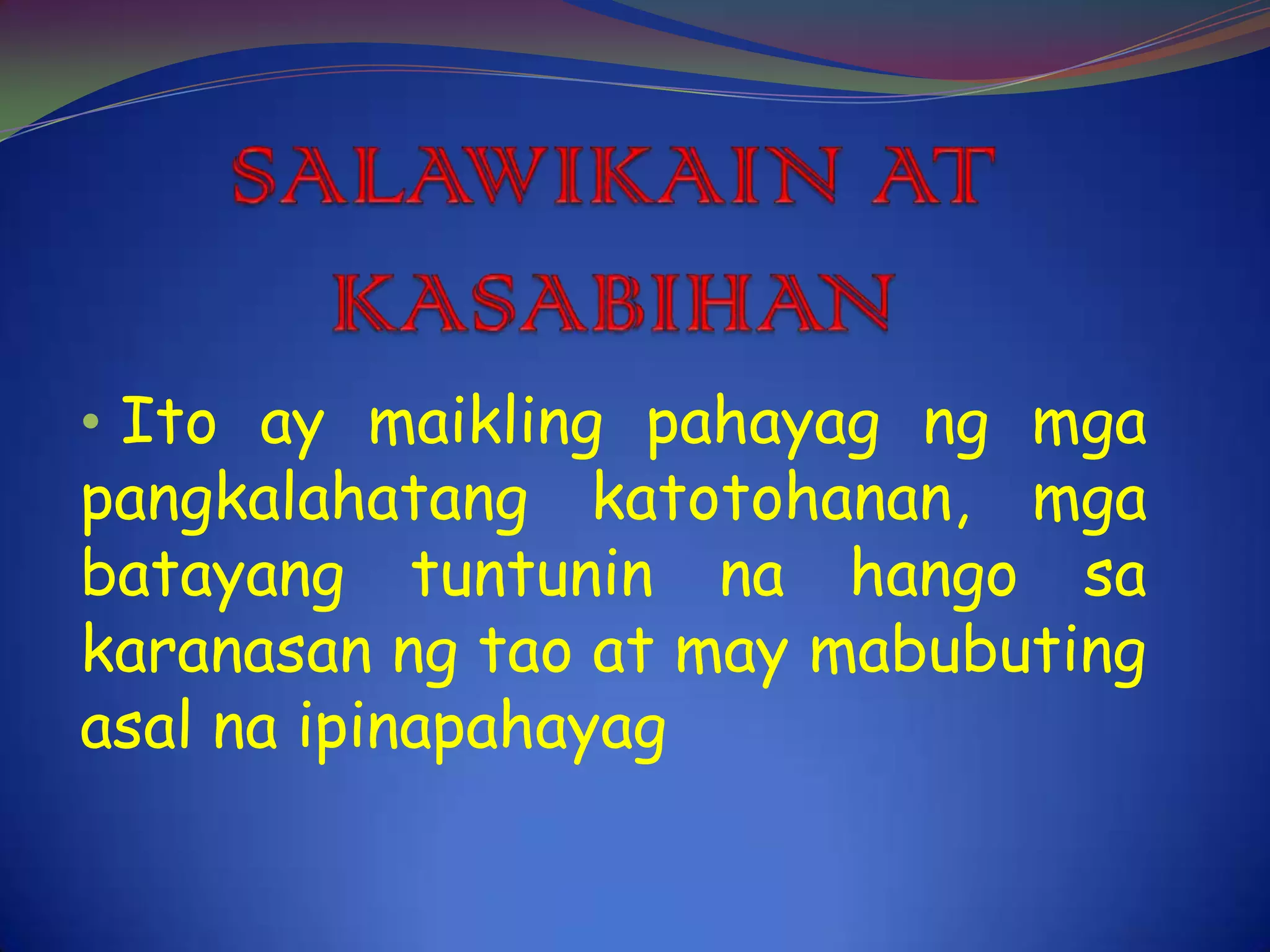 Mga Anyong Tula Ng Panitikang Tagalog Ppt