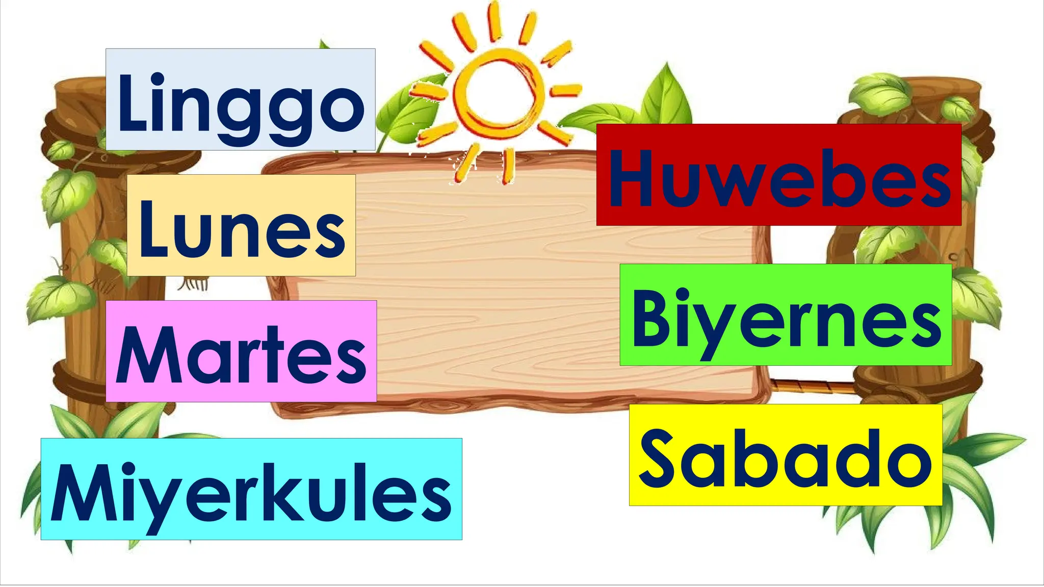 Mga araw sa isang linggo fil kinder.pptx