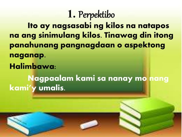 Mga aspekto ng pandiwa | PPTX