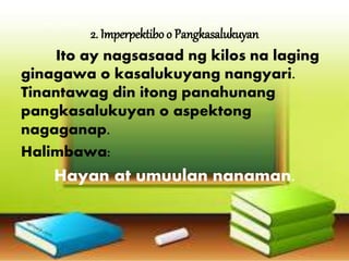 Mga aspekto ng pandiwa | PPTX