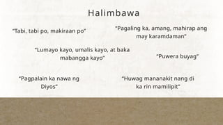 mga aaaawiting bayan at bulong aralin 2. 1 | PPTX