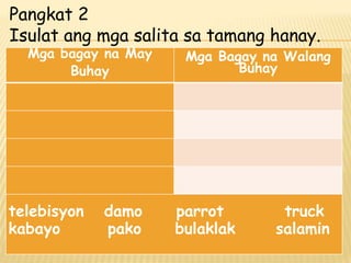 mga bagay na may buhay at walang buhay.pptx