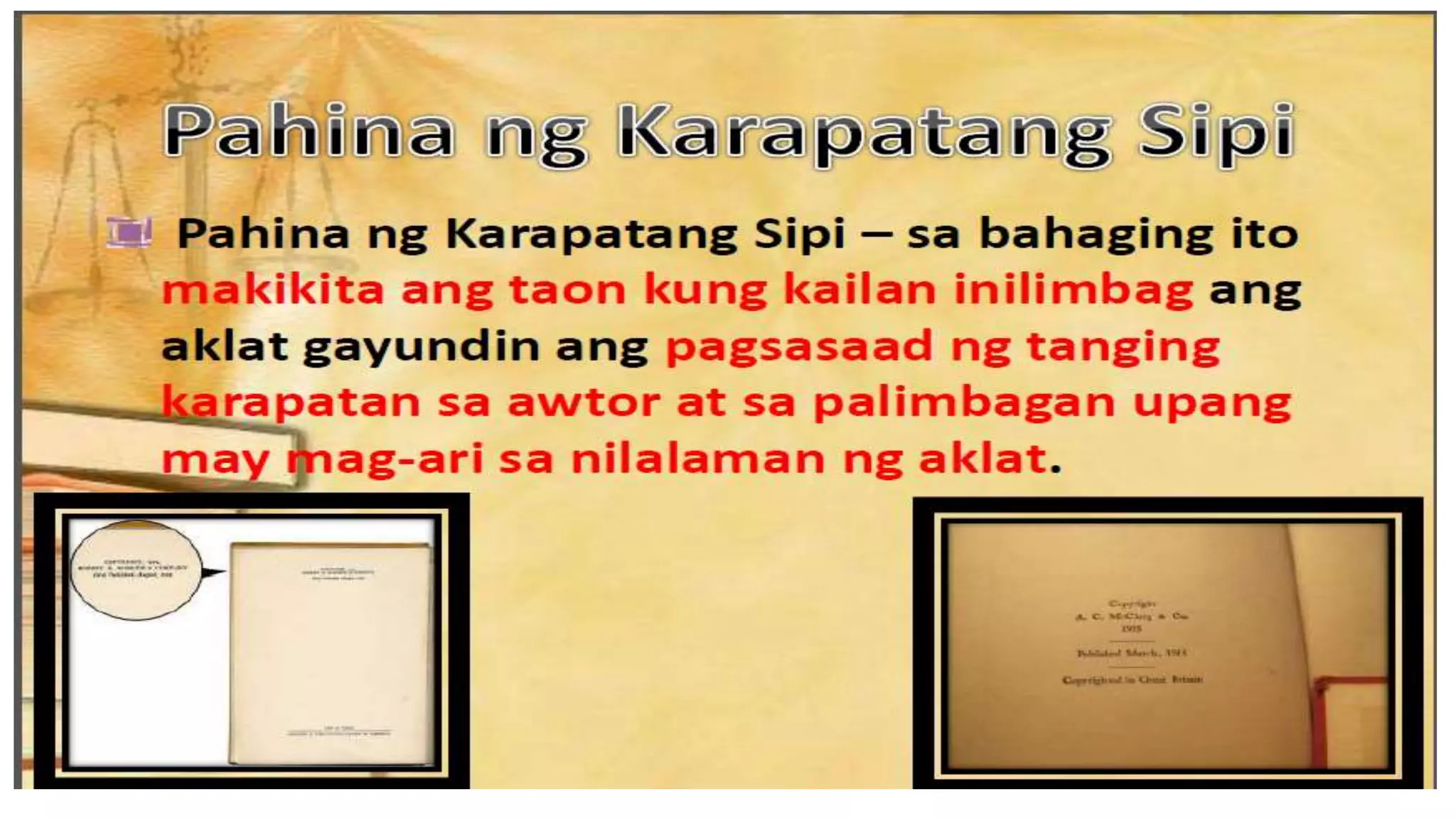 Mga bahagi ng aklat | PPTX