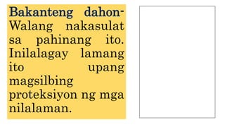 Mga bahagi ng aklat | PPTX