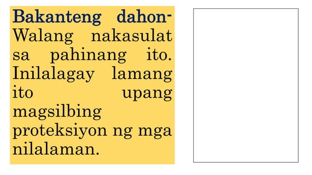 Mga bahagi ng aklat | PPTX