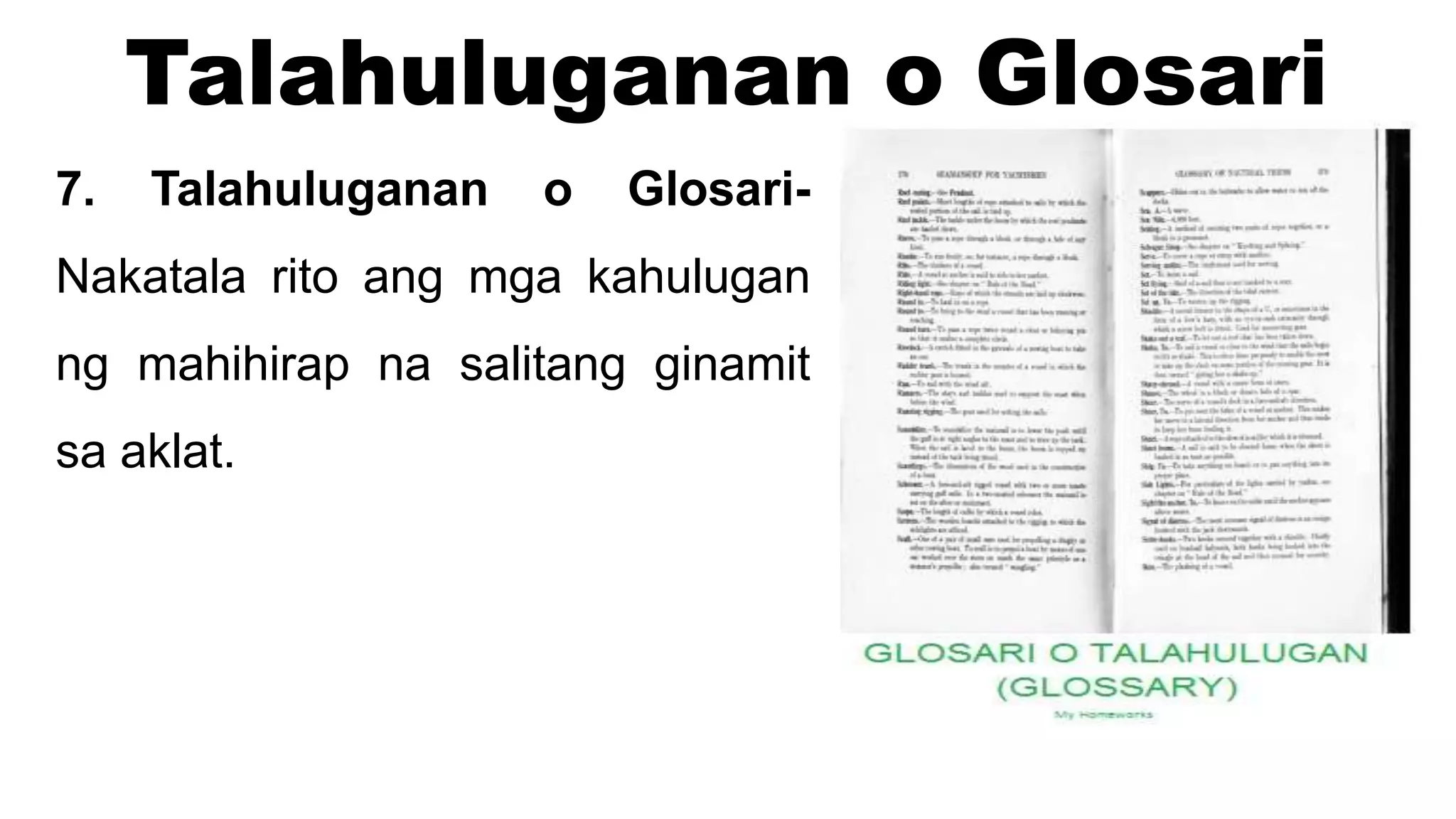 Mga Bahagi ng Aklat | PPTX
