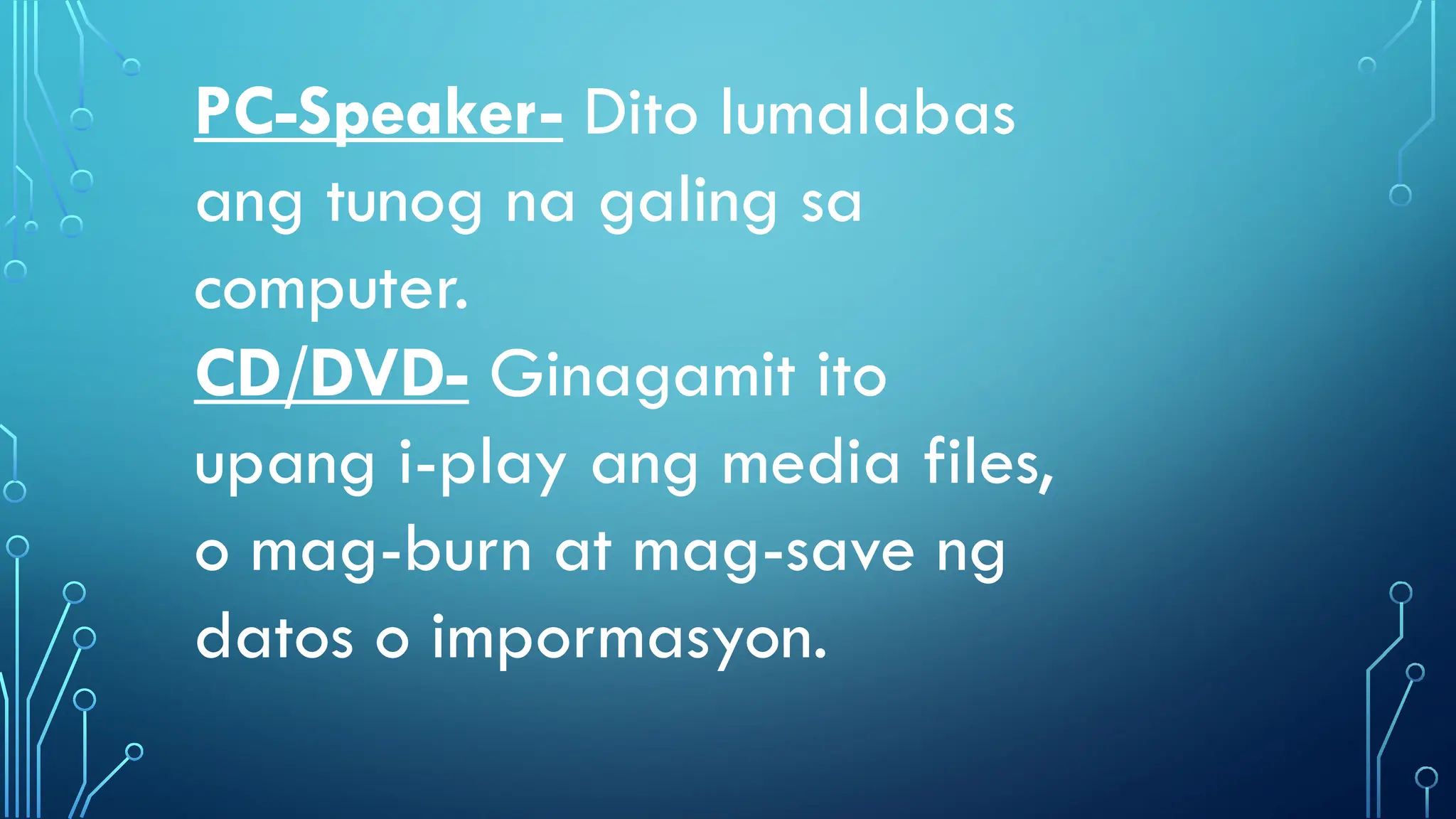 Mga Bahagi ng Computer System.pMga Bahagi ng Computer System.pptxptx | PPTX