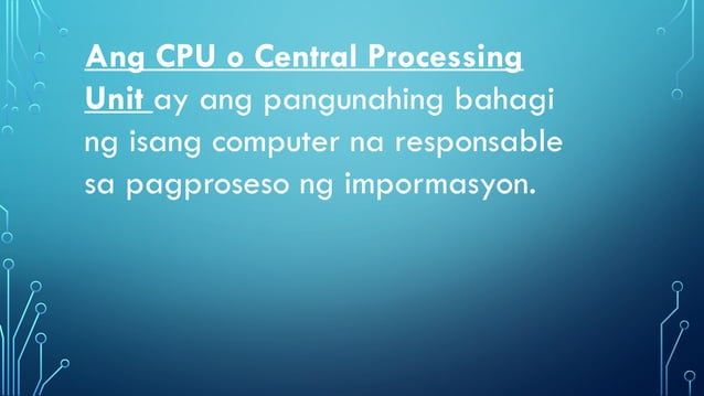 Mga Bahagi ng Computer System.pMga Bahagi ng Computer System.pptxptx | PPTX