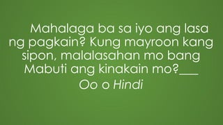 MGA BAHAGI NG DILA AT KUNG ANO ANG TUNGKULIN NG MGA ITO | PPTX