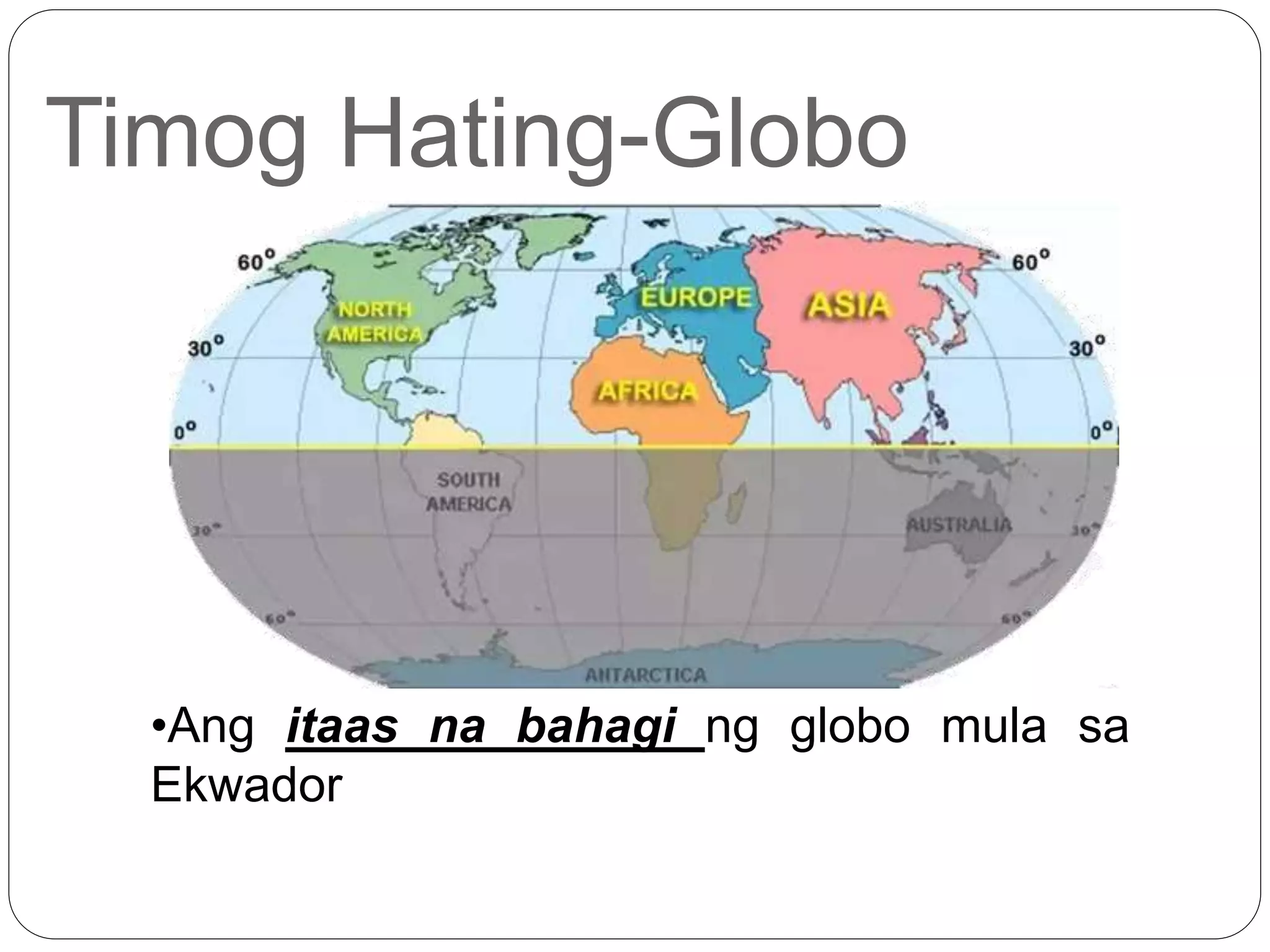 Mga Bahagi ng Globo | PPTX