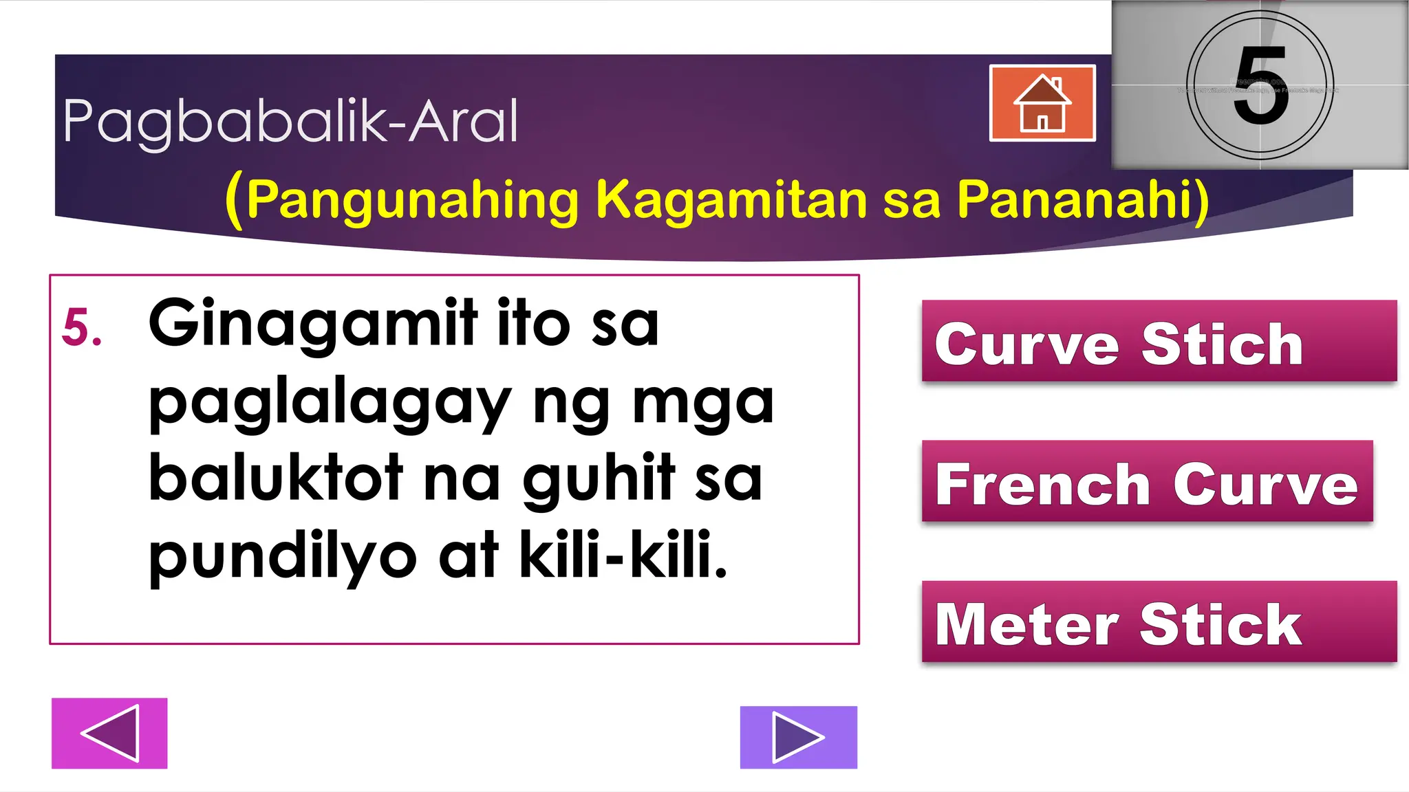 COT H GRADE FIVE - MGA BAHAGI NG MAKINANG DE PADYAK.pptx