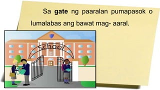 Mga Bahagi ng Paaralan Ko | PPTX