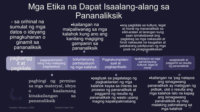 Mga Bahagi ng Pagsusuri ng Pananaliksik (Modyul - Copy.pptx