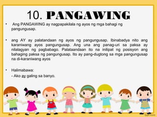 Mga Bahagi Ng Pananalita | PPT