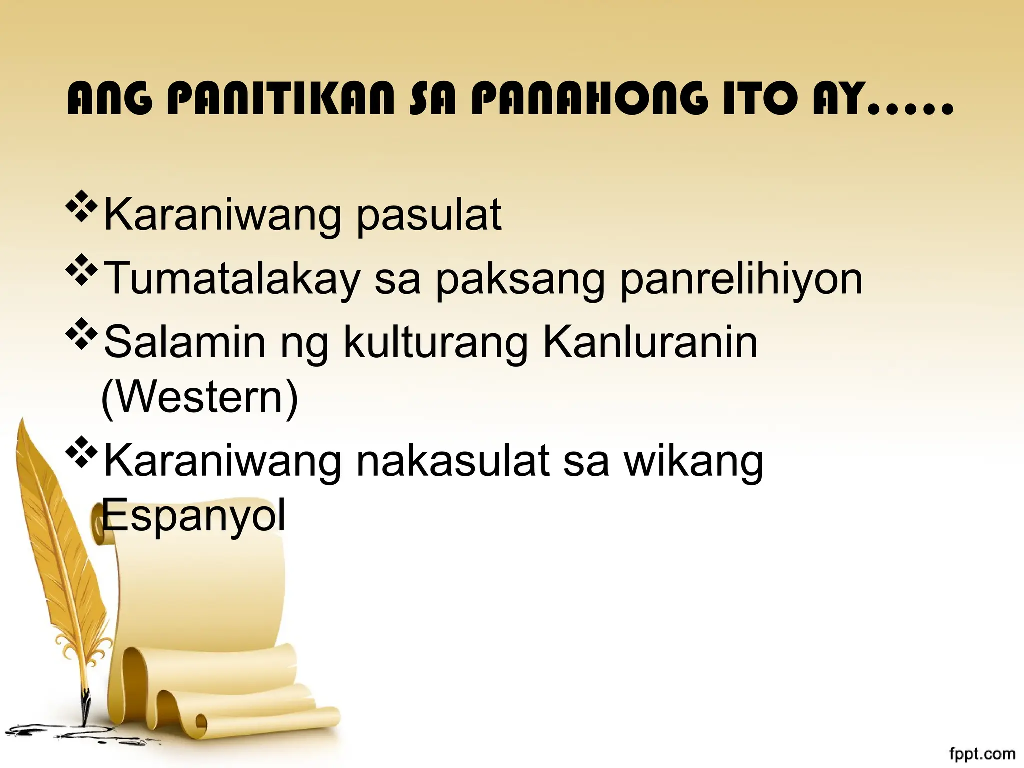 mga bansang sumakop sa pilipinas at mga panitikang dala ng mga ito.pptx