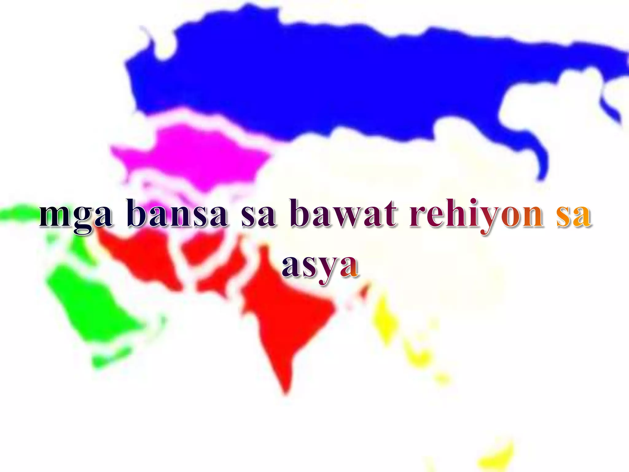 Mga Bansa sa bawat Rehiyon sa Asya | PPTX