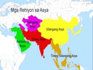 Mga Bansa sa bawat Rehiyon sa Asya | PPTX