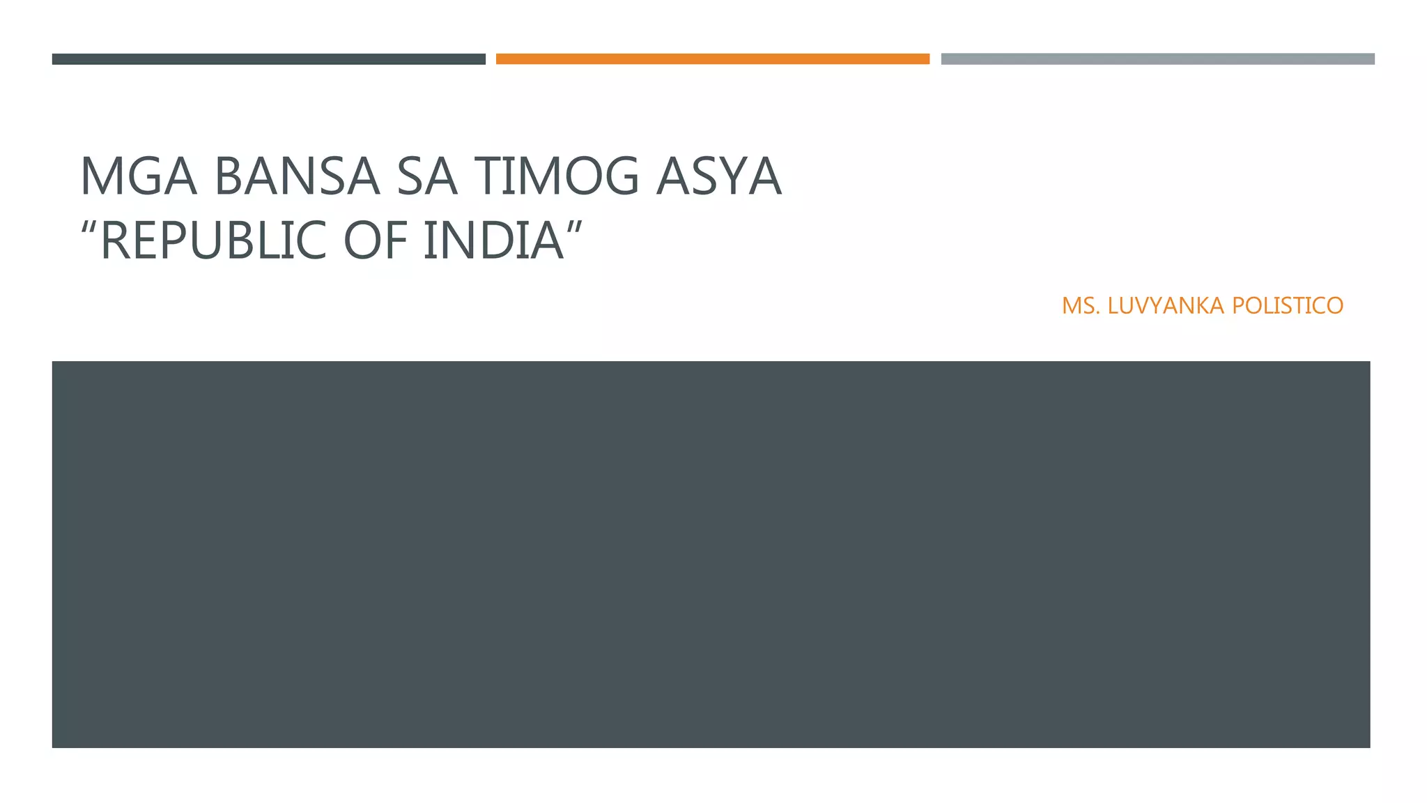 Mga bansa sa timog asya | PPTX