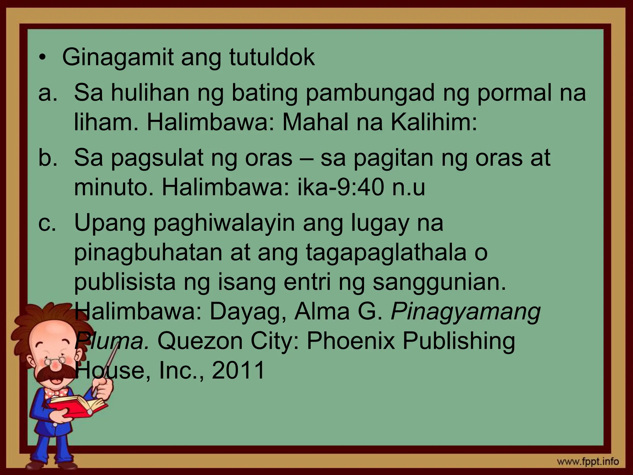 pinagyamang pluma 8 mga bantas filipino 8 | PPT