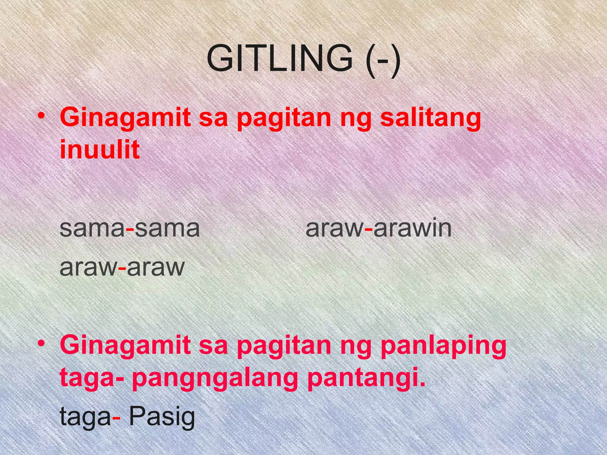 Mga bantas (PUNCTUATIONS) grade 5 | PPT