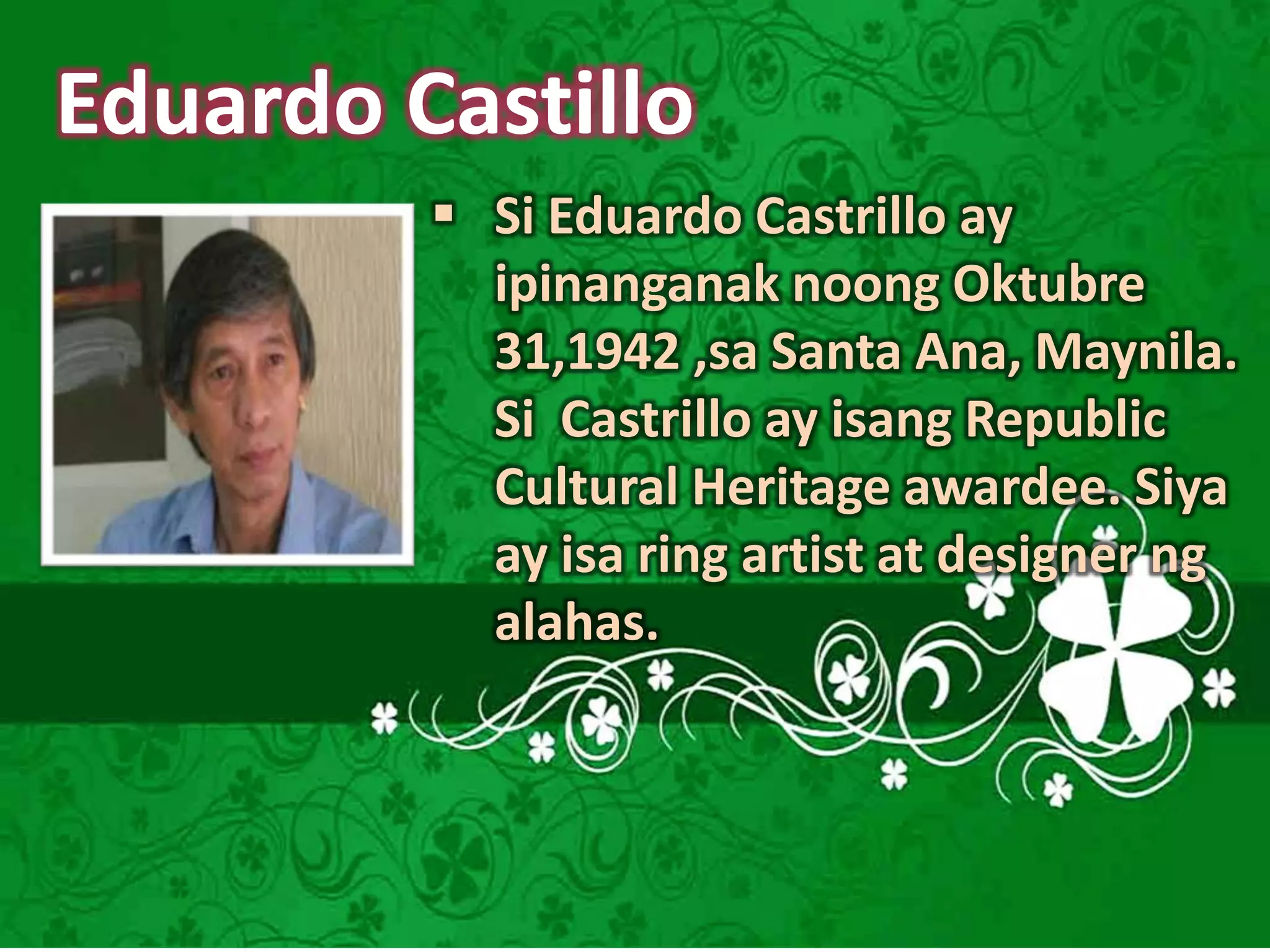 Mga Bantog na Pilipinong Pintor at Iskultor | PPTX