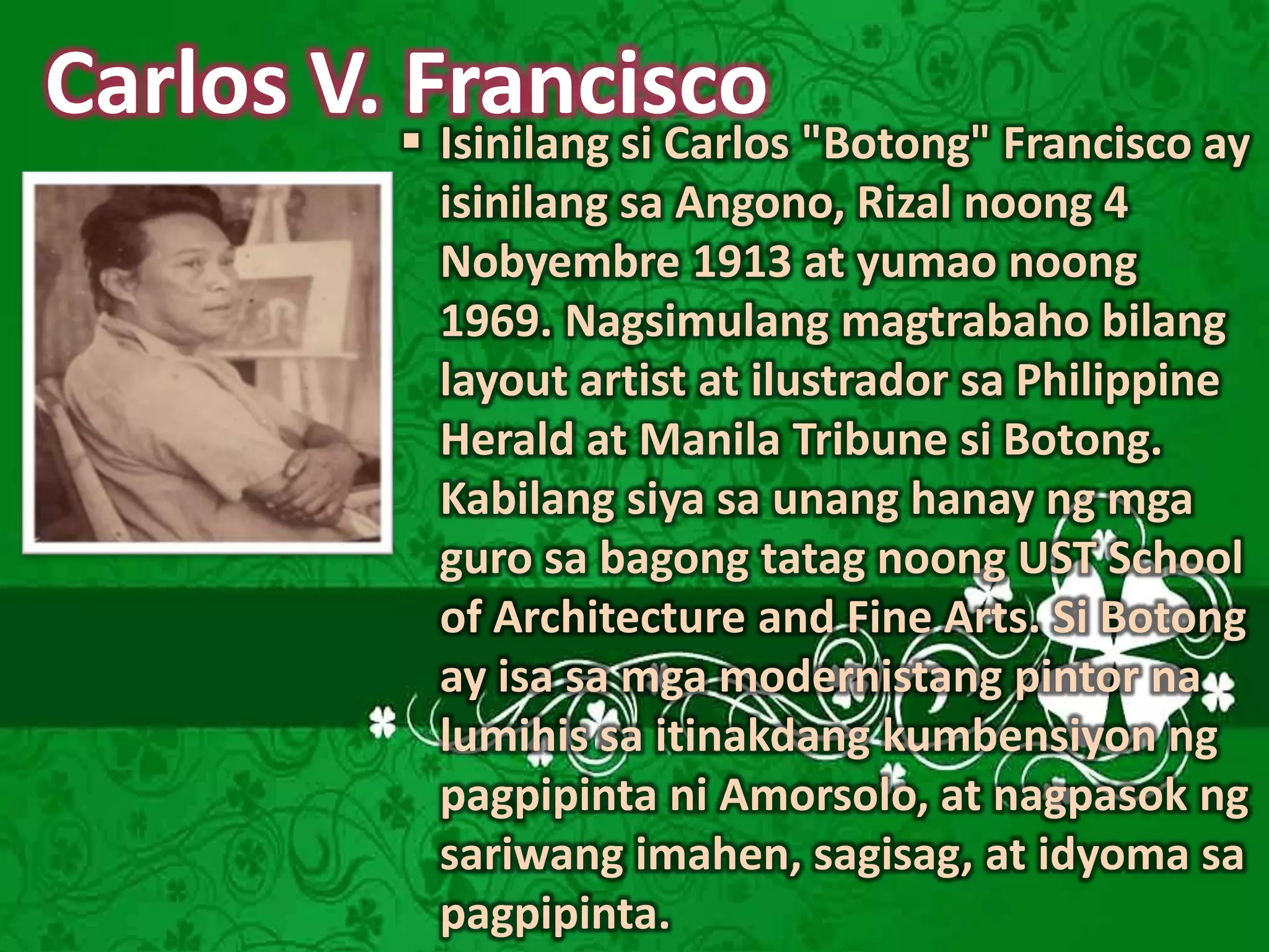 Mga Bantog na Pilipinong Pintor at Iskultor | PPTX