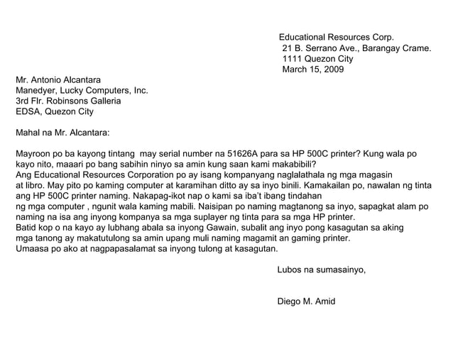 Mga Basikong Format | PPT