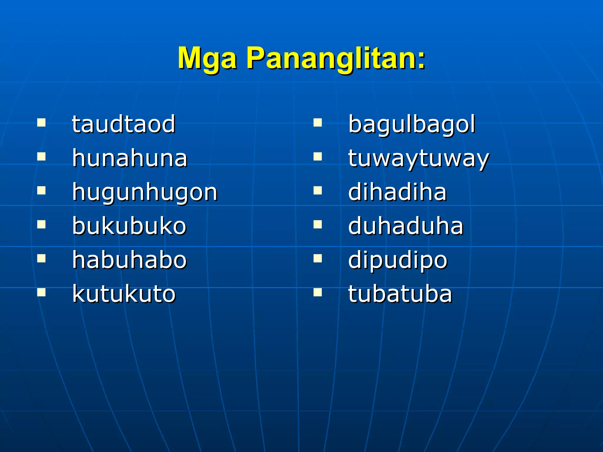 Mga Batakan Sa Panitik Sa Binisaya Sinugboanon | PPT