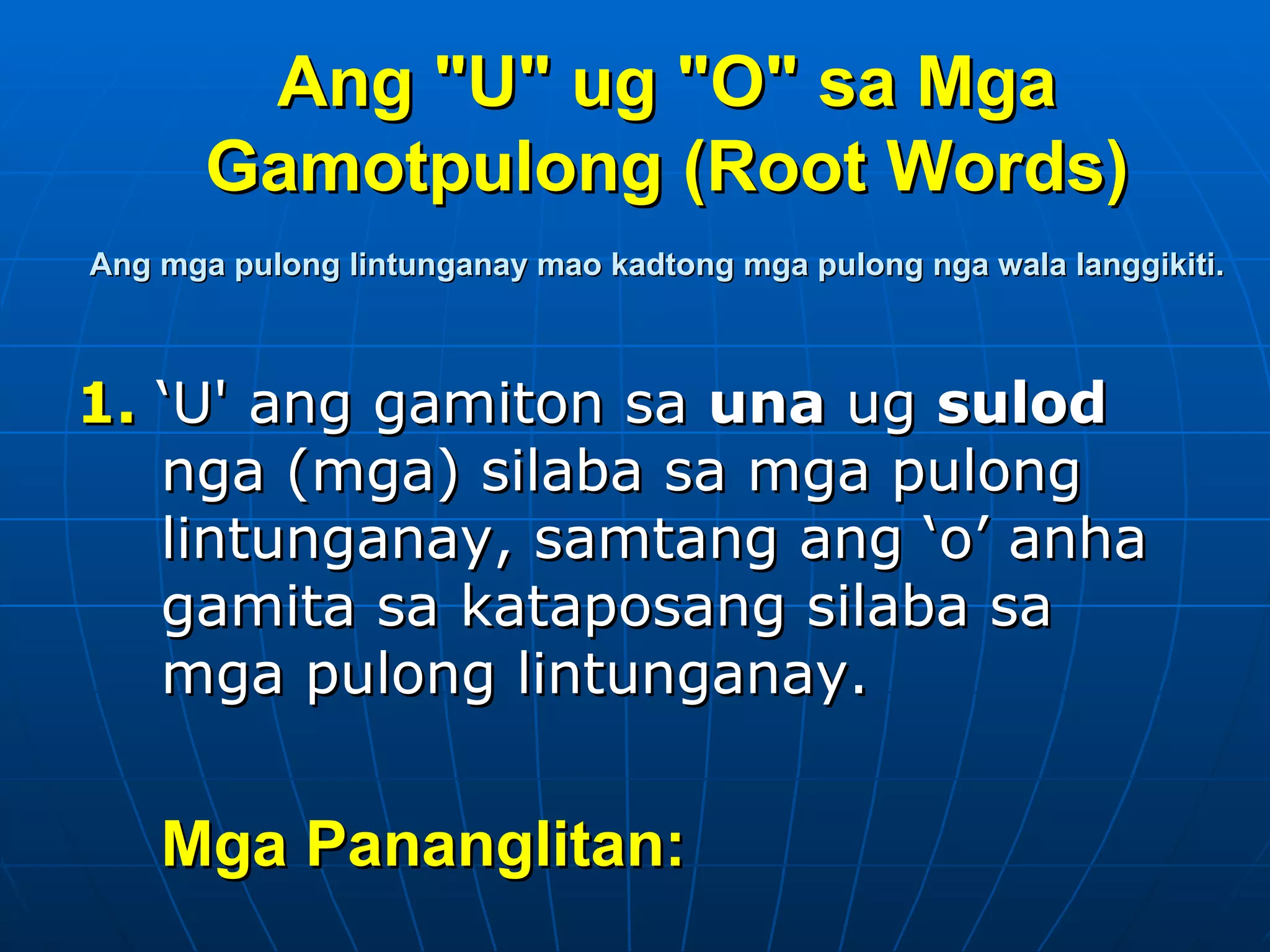 Mga Batakan Sa Panitik Sa Binisaya Sinugboanon | PPT
