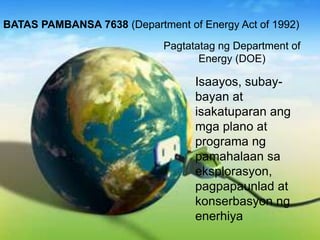 Mga batas pangkapaligiran | PPTX