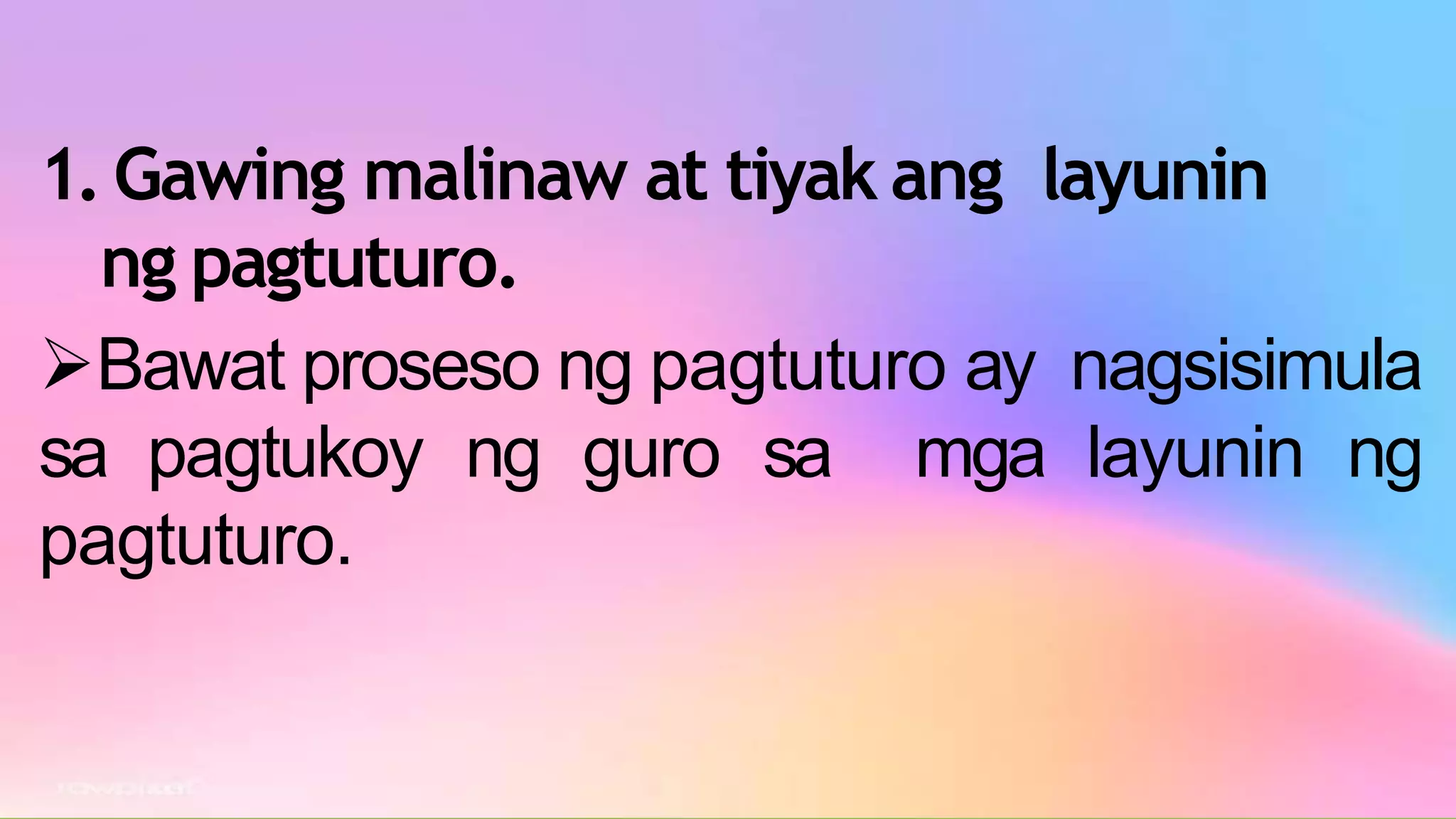 Mga batayang simulain sa paghahanda at ebalwasyon ng kagamitang panturo ...