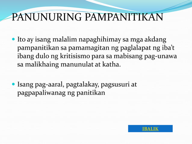 Mga batayang simulain sa panunuring pampanitikan | PPTX