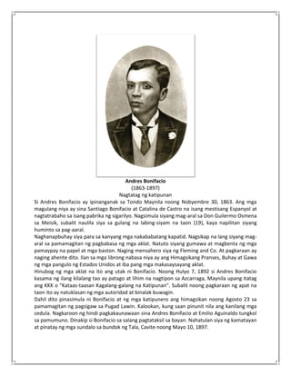 Talambuhay In English