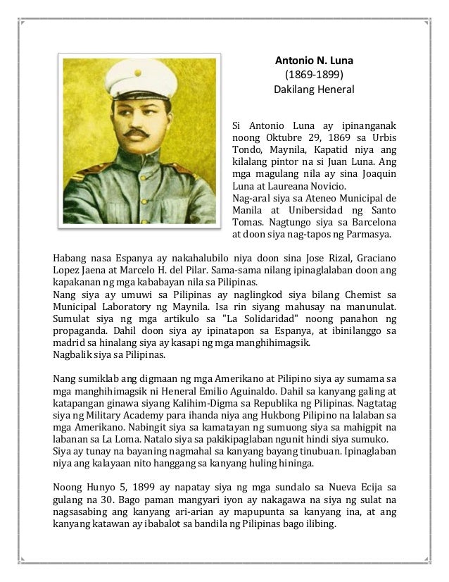 Maikling Kwento Ng Bayani Ng Pilipinas Bilang Ng Baya