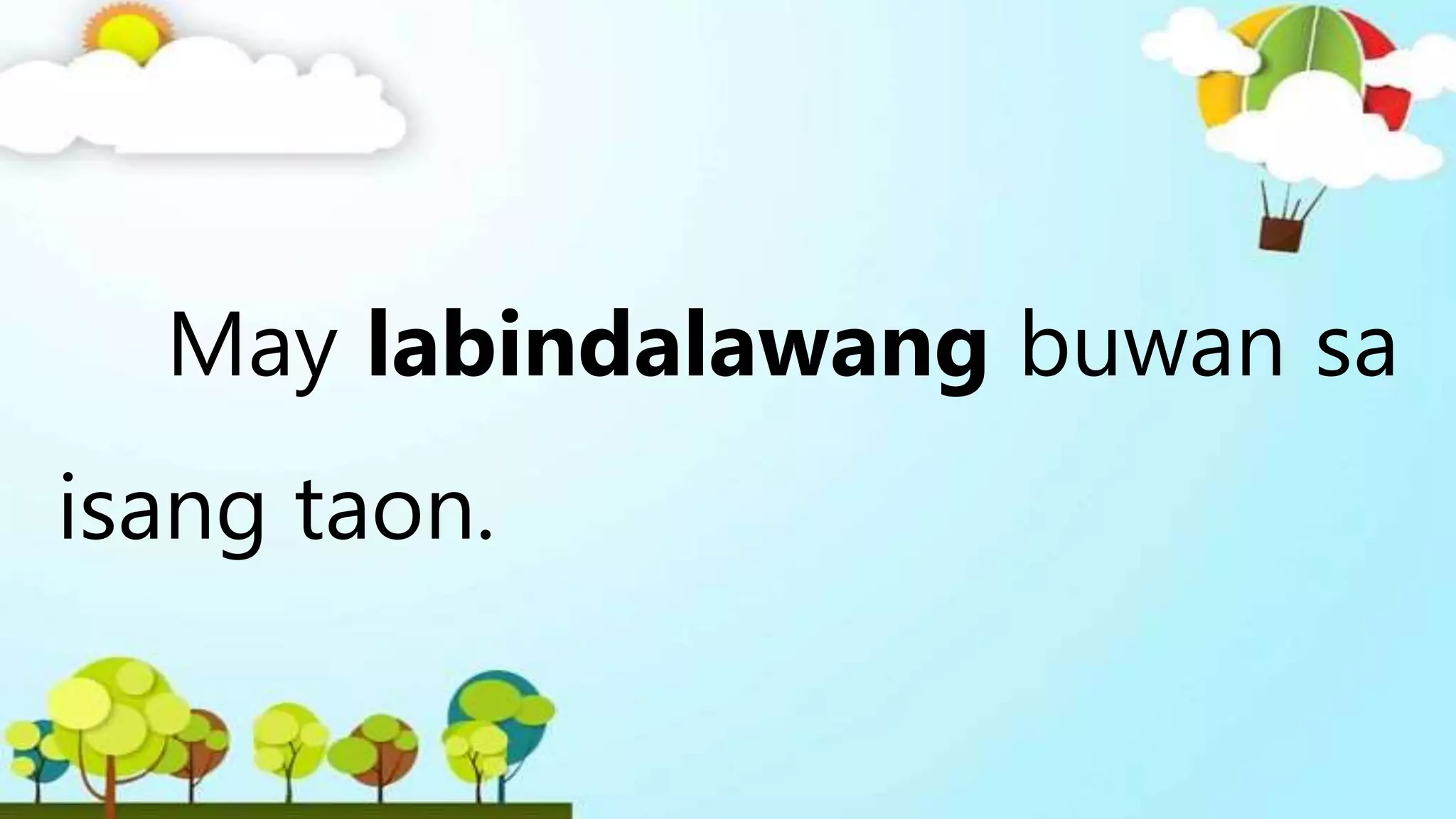 Mga Buwan sa Isang Linggo | PPTX