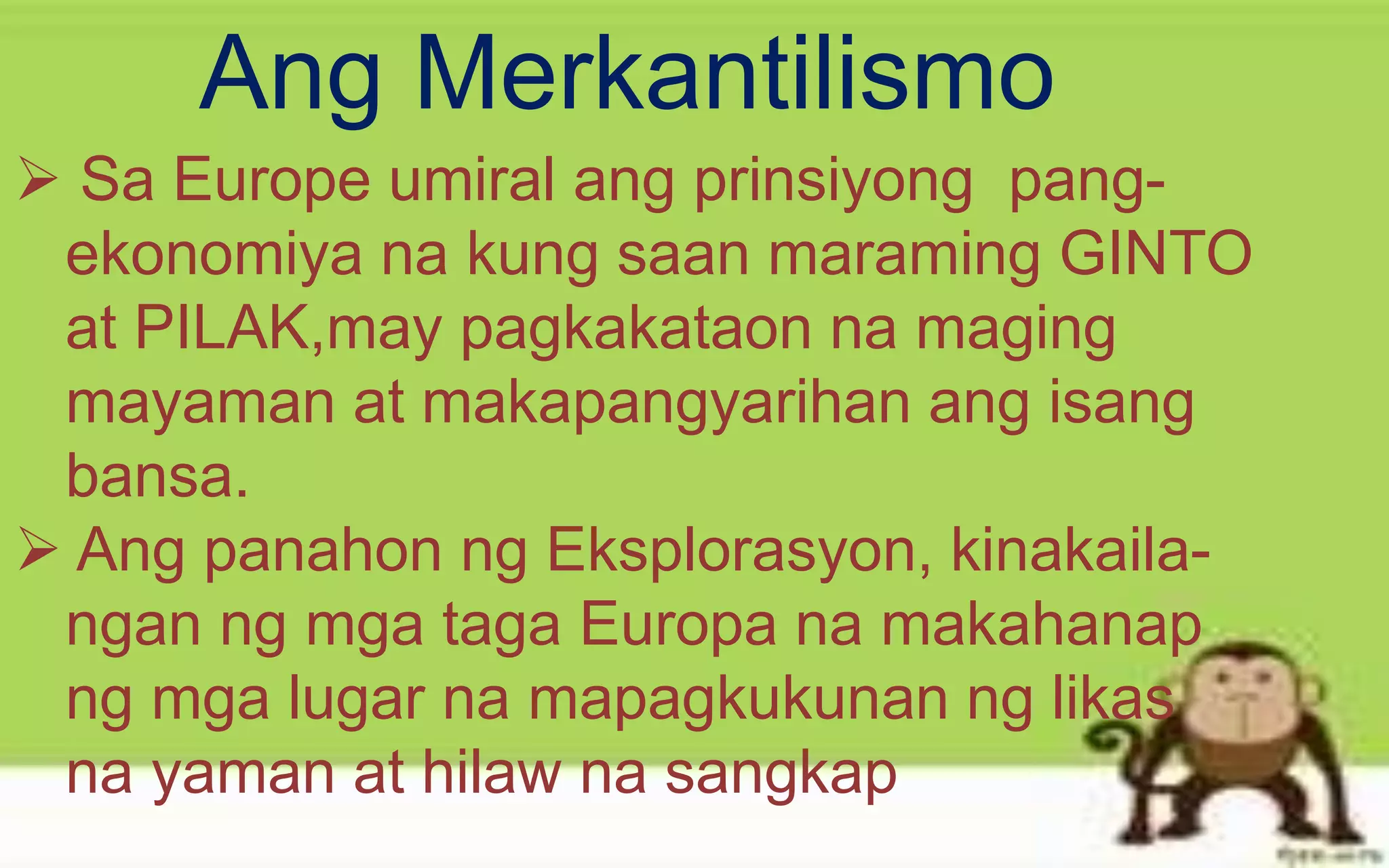 Mga dahilan ng unang yugto ng kolonyalismo | PPTX