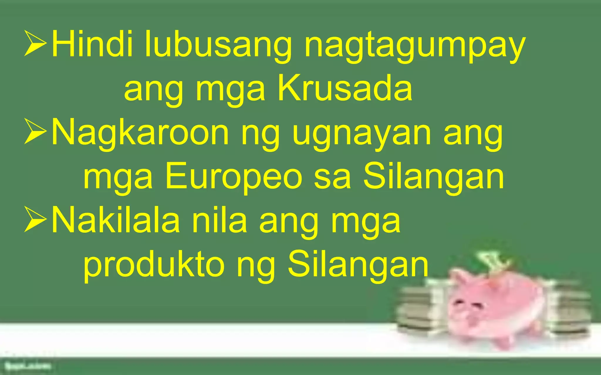 Mga dahilan ng unang yugto ng kolonyalismo | PPTX
