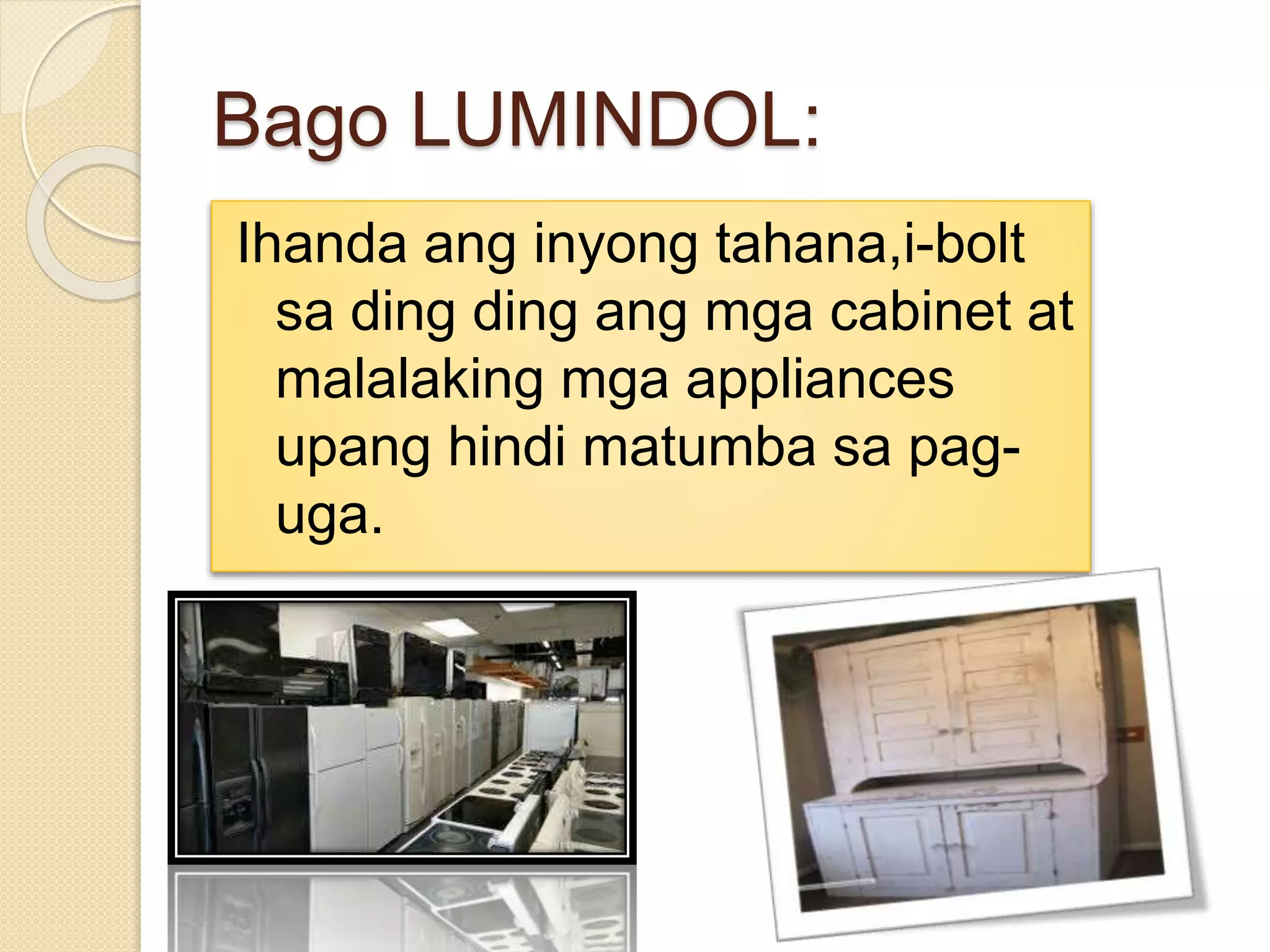 Mga dapat gawin sa oras ng kalamidad lindol | PPTX