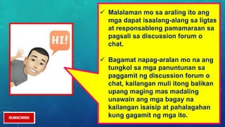 Mga Dapat Isaalang-alang Sa Ligtas At Responsableng Pamamaraan Sa ...