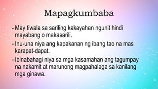 Mga dapat taglayin ng pinuno ng komunidad | PPTX
