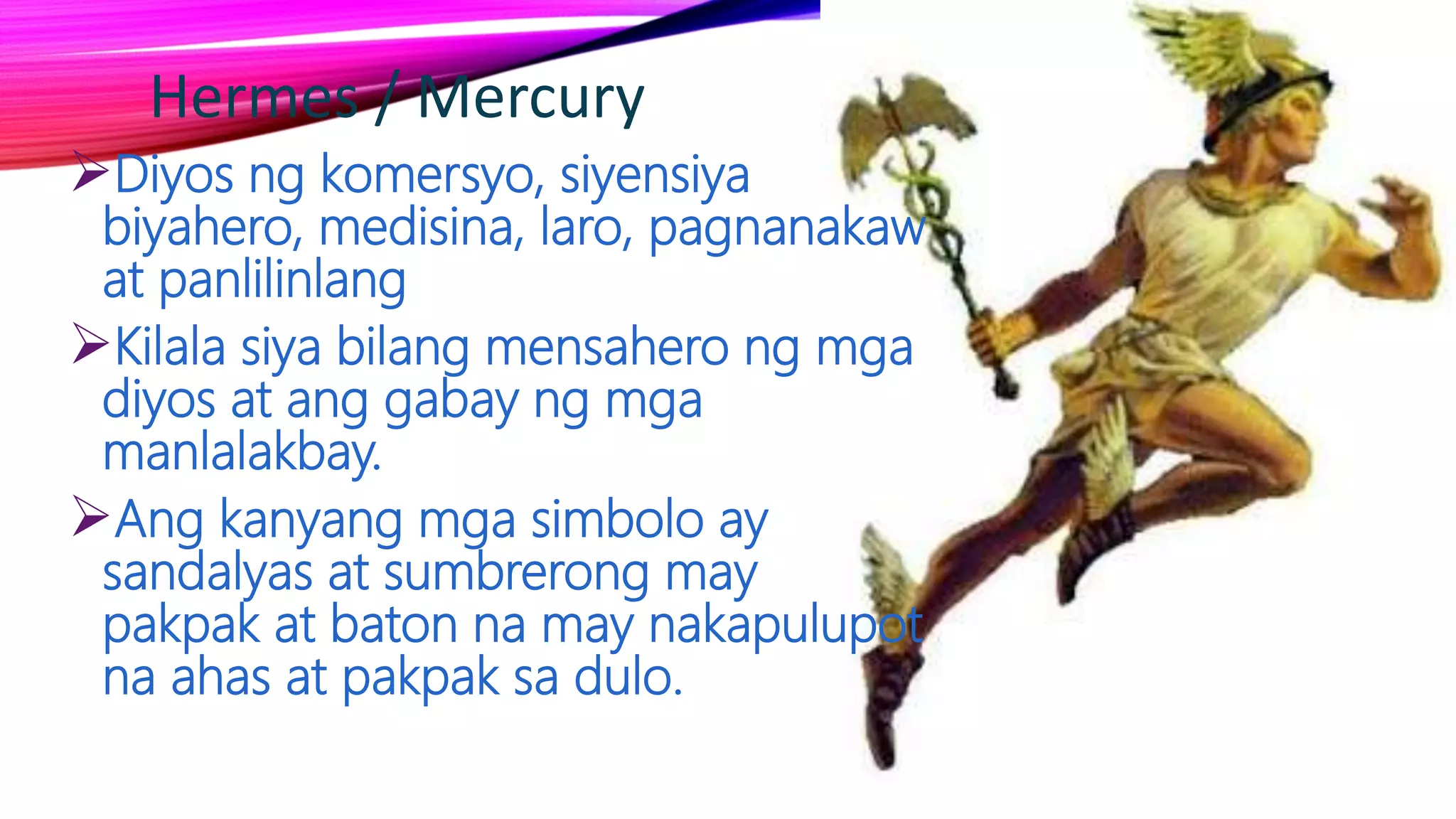Mga Diyos at Diyosa ng Mitolohiyang Griyego at Romano | PPTX