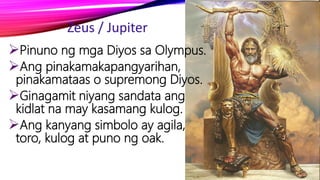 Mga Diyos at Diyosa ng Mitolohiyang Griyego at Romano | PPTX