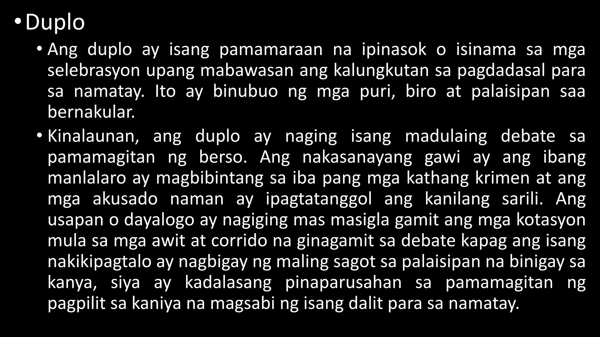 Mga dulang pantanghalan | PPTX