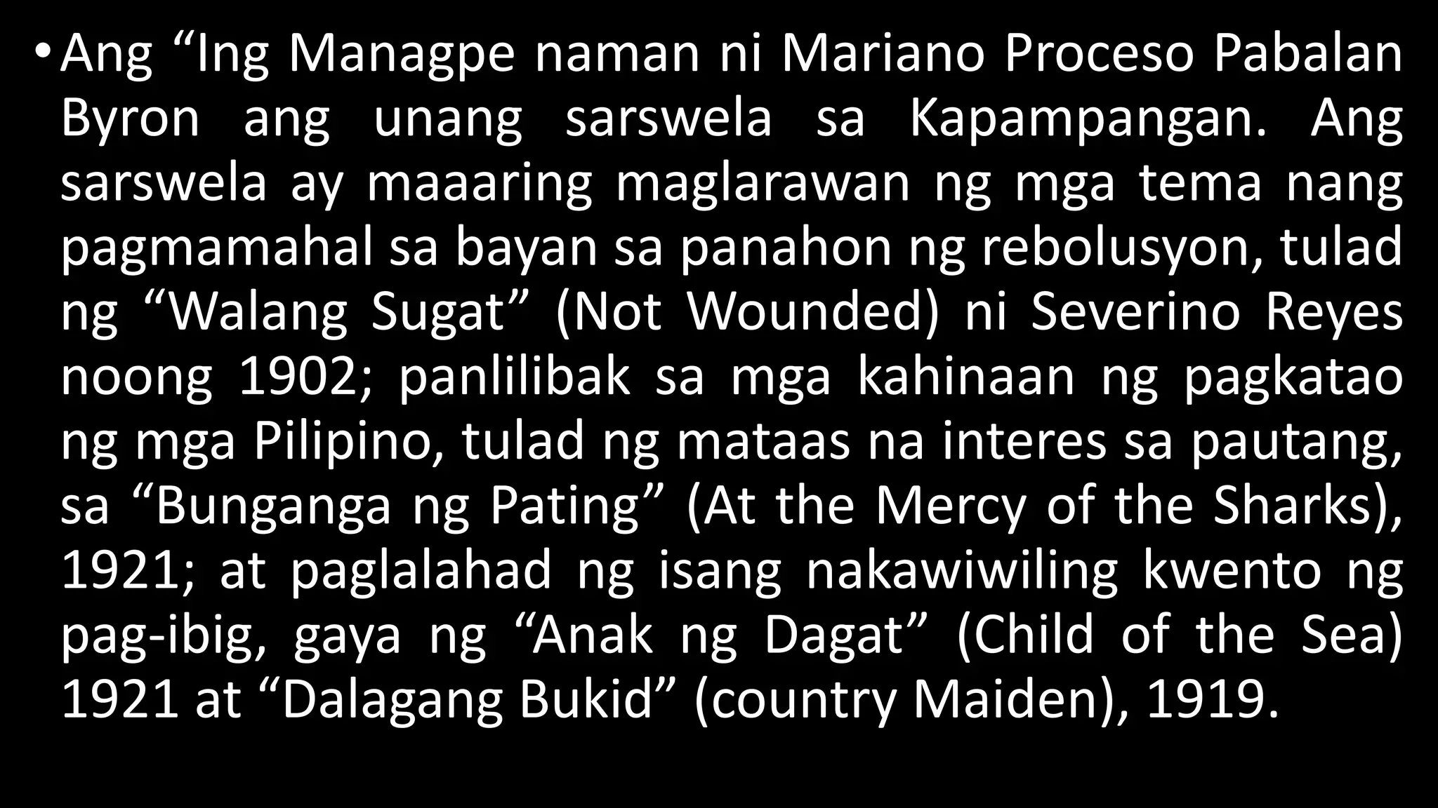 Mga dulang pantanghalan | PPTX